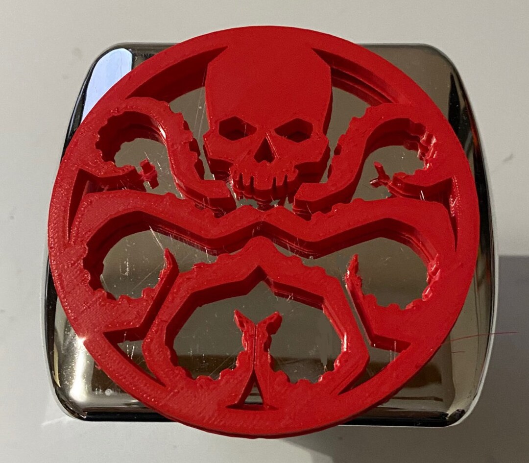 Hydra Octopus en 3D - Chrome avec RED - 2 pouces Trailer Hitch Cover ...