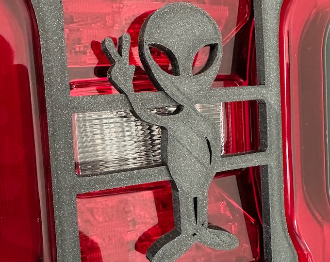 Alien Peace Sign in 3D for Jeep Wrangler Led Version JK/JKU/JL Rear ...