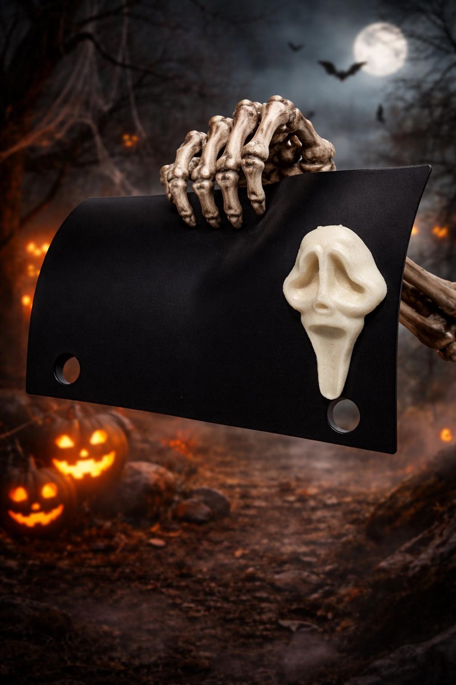 Horror Mask Scary 3d Blk W Various Colors for Jeep JL JLU & Jeep ...