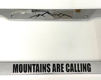 Hiking License Plate Frame - Etsy
