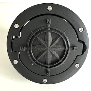 Compass in 3D - Black With Blk for Jeep JK/JKU Flag Gas Cap Cover ...