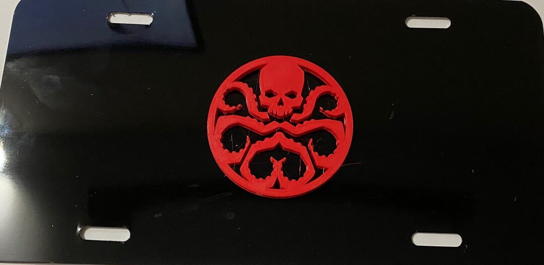 Hydra Octopus in 3D Version - Unique - Automotive License Plate INSERT ...