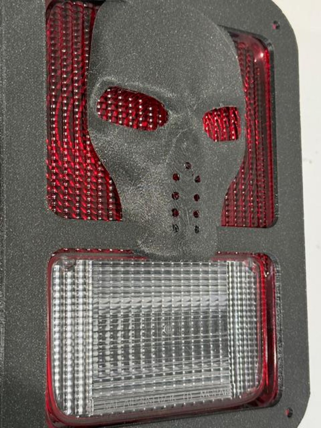 Tactical Mask Battle Style in 3D - Black for Jeep Wrangler JK/JKU Rear ...