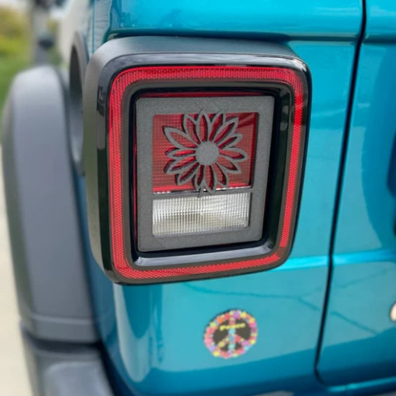 Flower Tail Light Jeep - Etsy