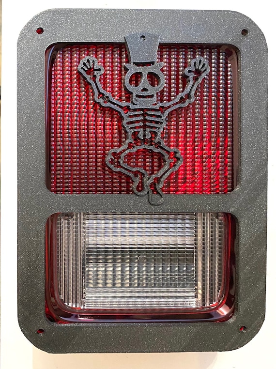 Skeleton Dancing in 3D Black for Jeep Wrangler JK/JKU Rear | Etsy