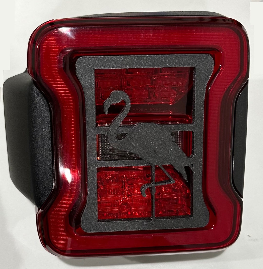 Flamingo Bird in 3D for Jeep Wrangler Led Version JK/JKU/JL Rear Tail ...