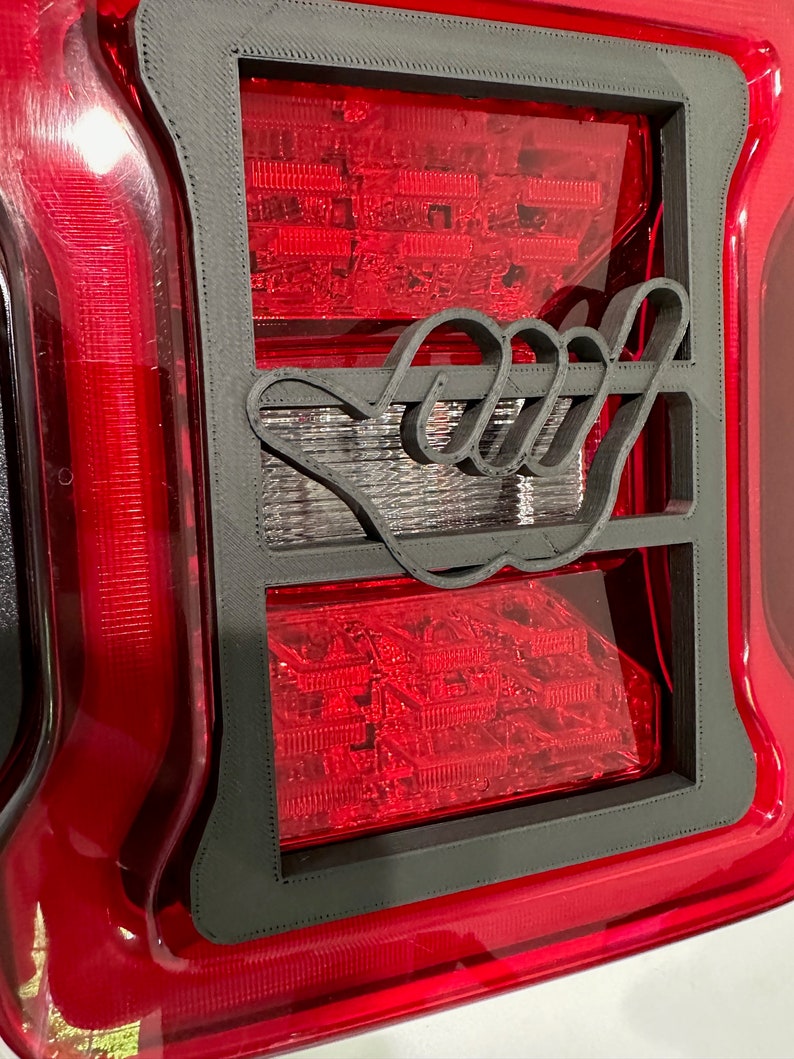 Shaka Hand Motion in 3D for Jeep Wrangler Led Version JK/JKU/JL Rear ...
