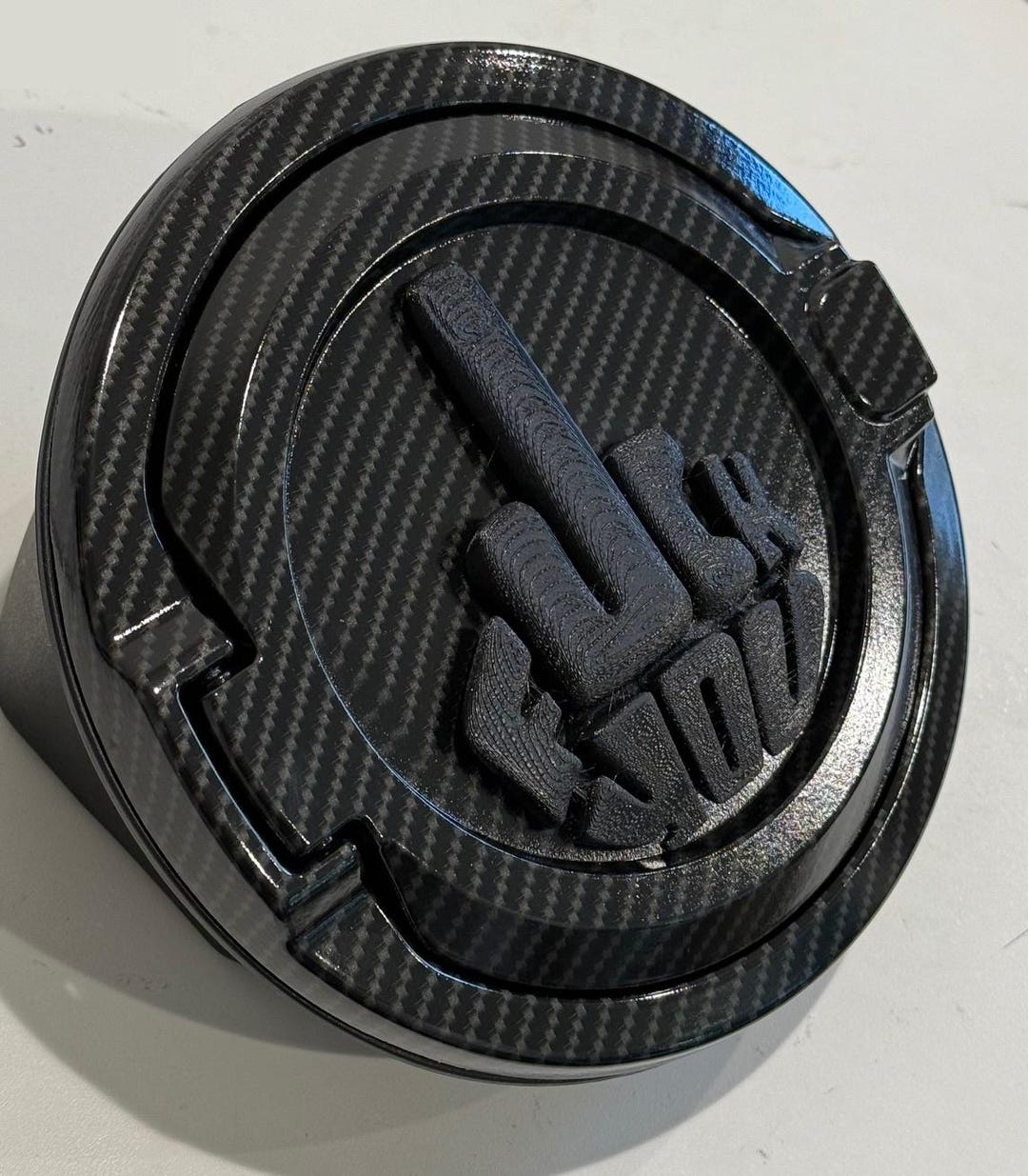 Super Round Middle Finger Fu in 3D CARBON Fiber W Various Colors for ...