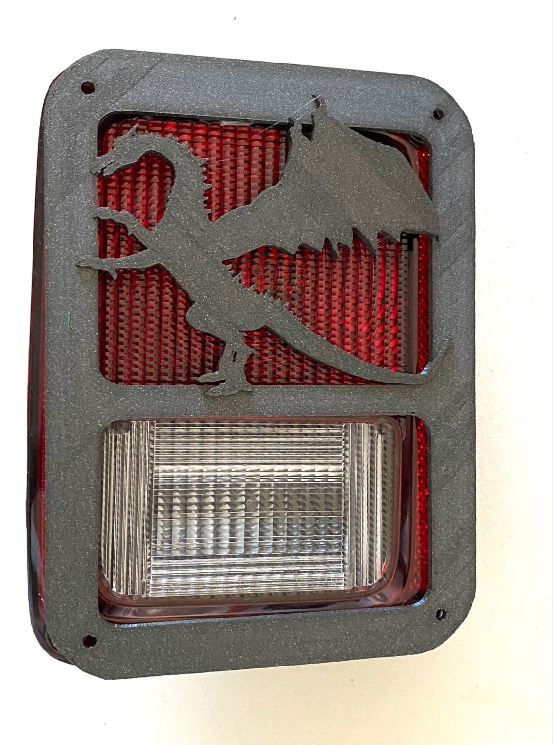 Custom Design in 3D - Black for Jeep Wrangler Tail Light Covers ...