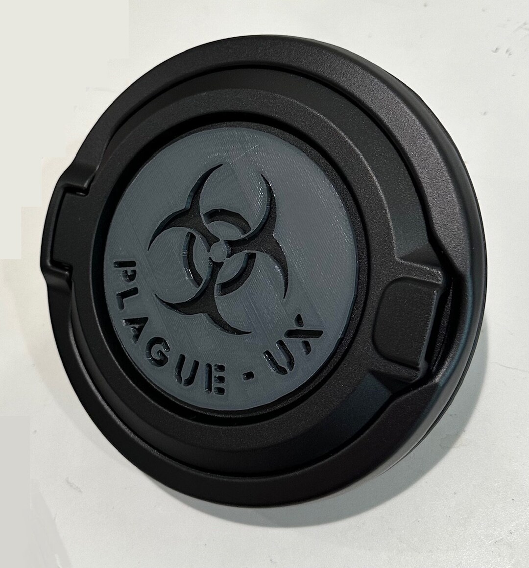 Biohazard Logo Plague Ux in 3d - Black With Grey for Jeep Wrangler JK ...