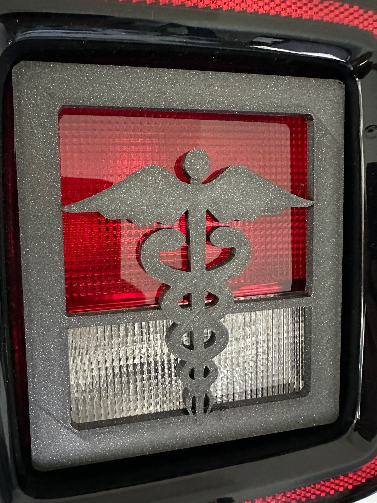 Medical Symbol Emt in 3D - Black for Jeep Wrangler JK/JKU/JL Rear Tail ...