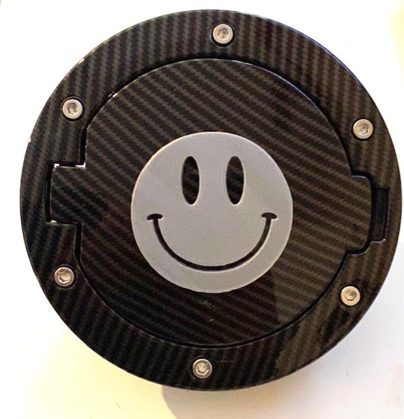 Smiley Face Happy Face in 3D CARBON Fiber W Grey for Jeep - Etsy