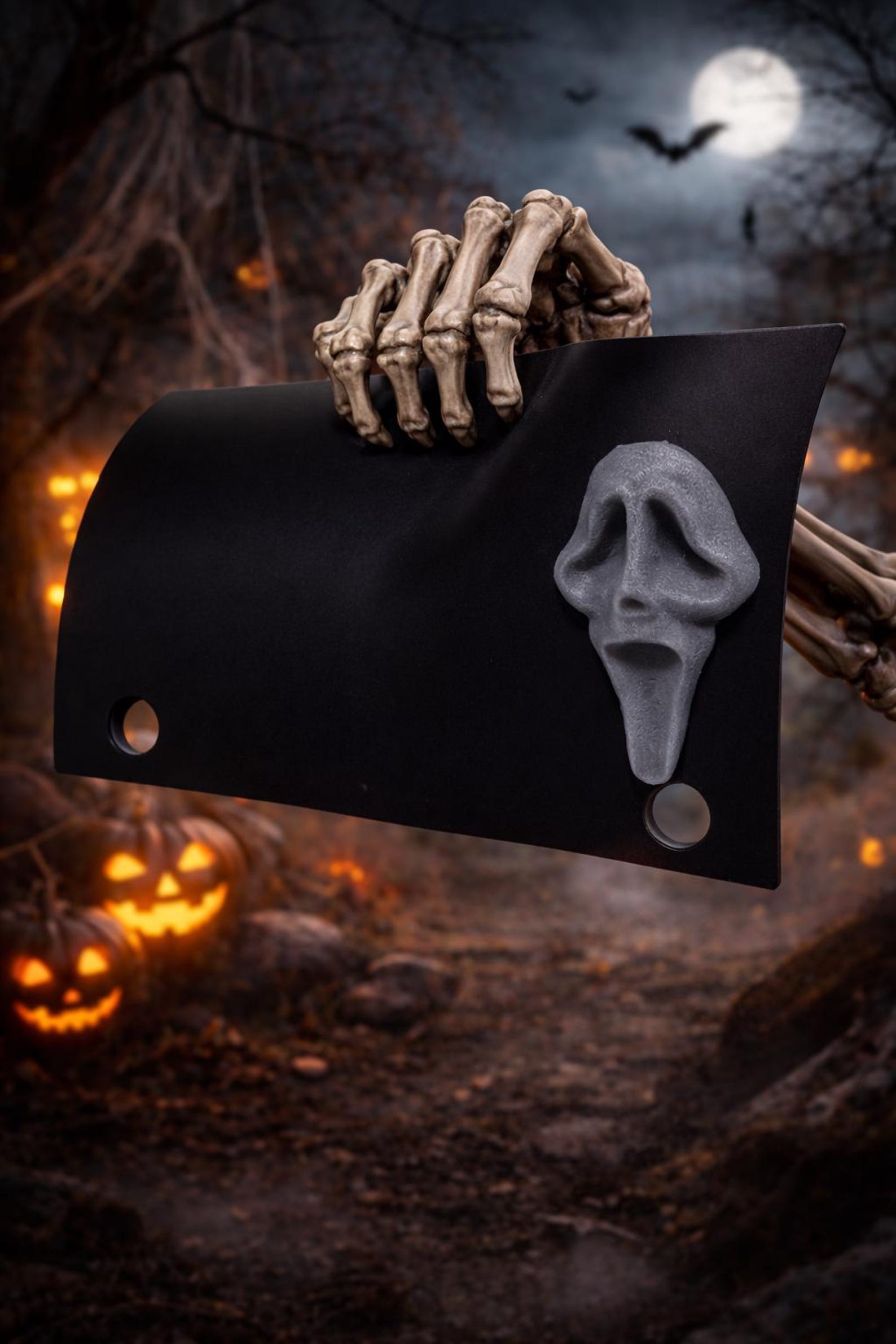Horror Mask Scary 3d Blk W Various Colors for Jeep JL JLU & Jeep ...