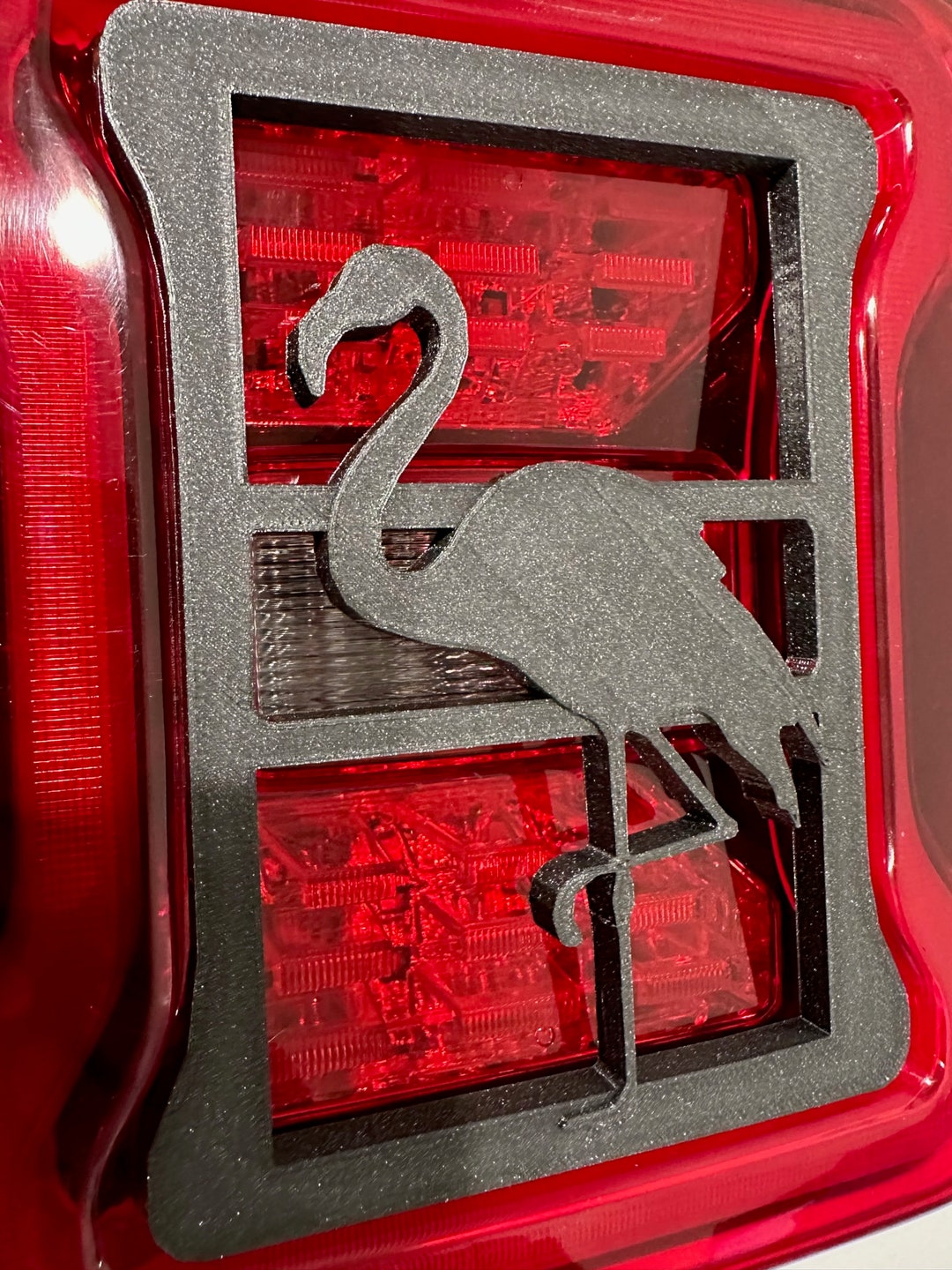 Flamingo Bird in 3D for Jeep Wrangler Led Version JK/JKU/JL Rear Tail ...