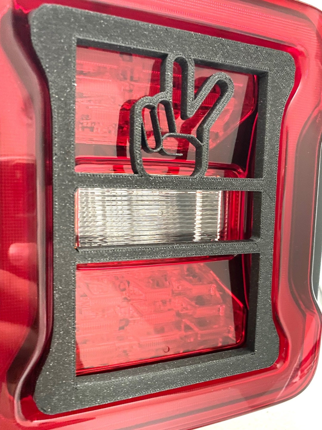 Peace Symbol Finger Style in 3D for Jeep Wrangler Led Version - Etsy
