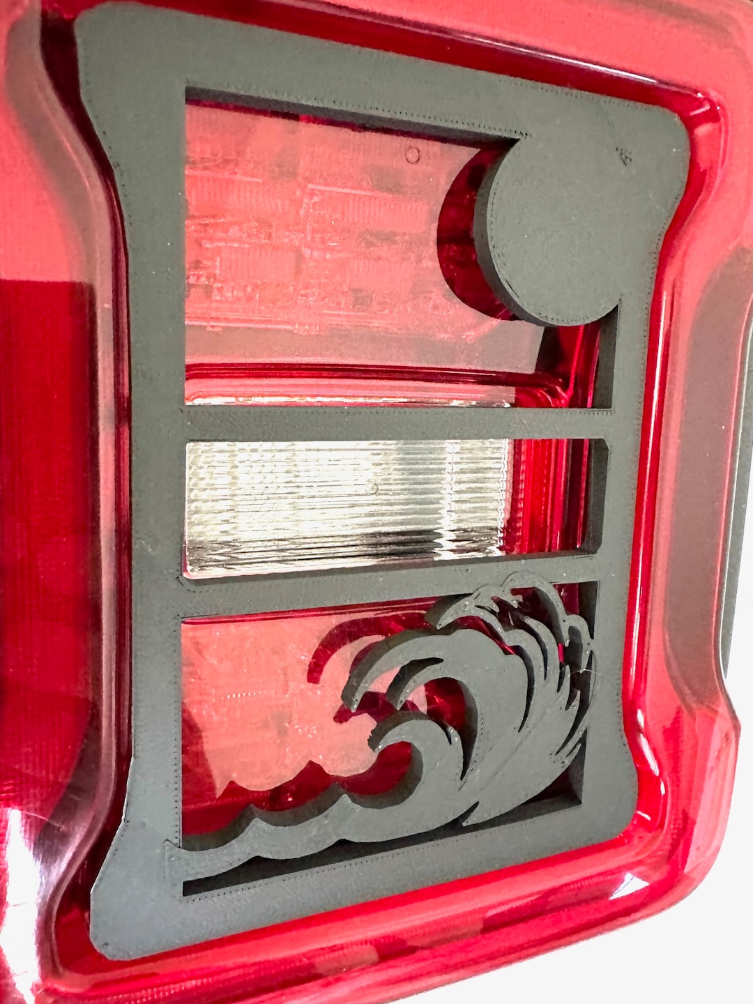 Cute Waves in 3D for Jeep Wrangler Led Version JK/JKU/JL Rear Tail ...