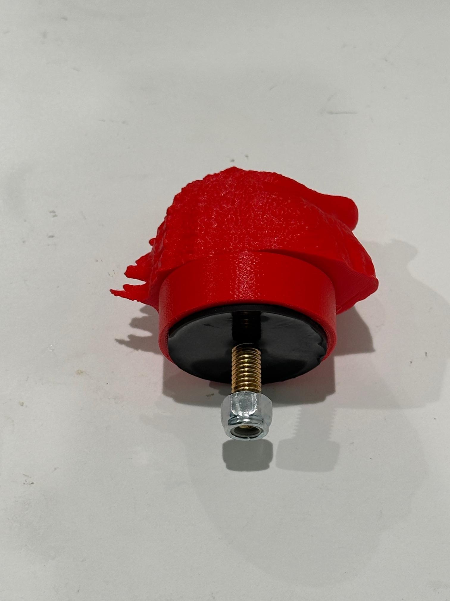 Japanese Lizard Super Hero Head in 3d RED for Jeep Wrangler - Hood Bump ...