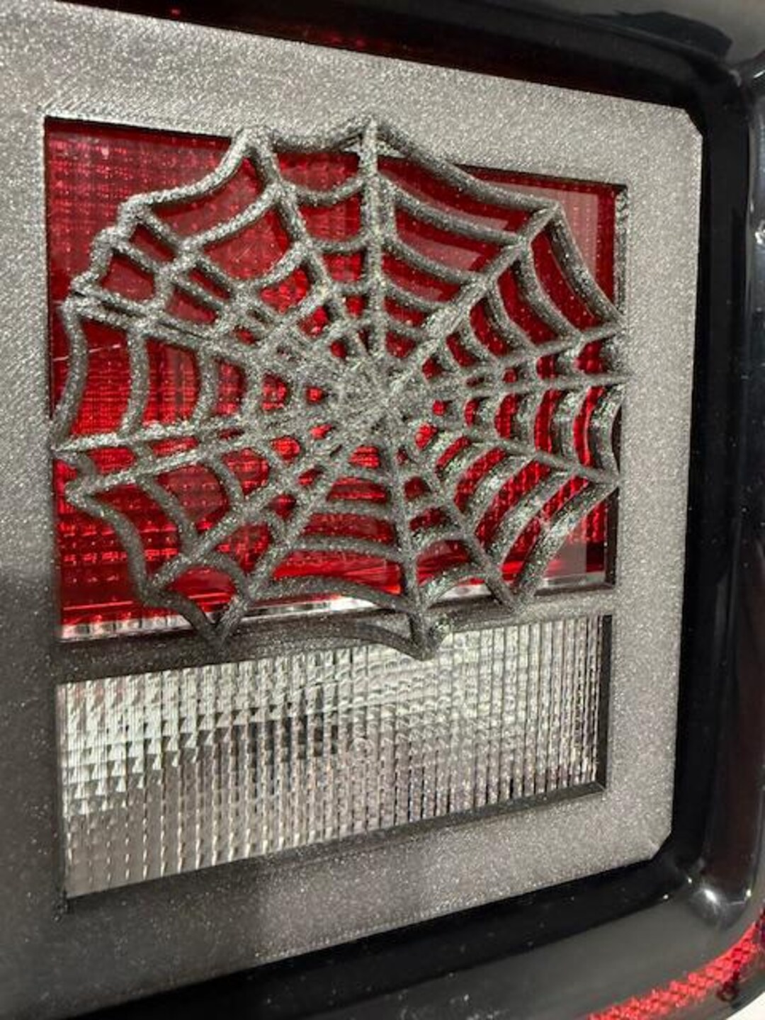 Spider Web Cast Wide in 3D - Black for Jeep Wrangler JK/JKU/JL Rear ...