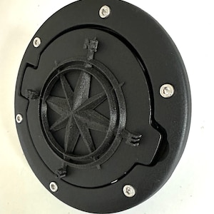 Compass in 3D - Black With Blk for Jeep JK/JKU Flag Gas Cap Cover ...