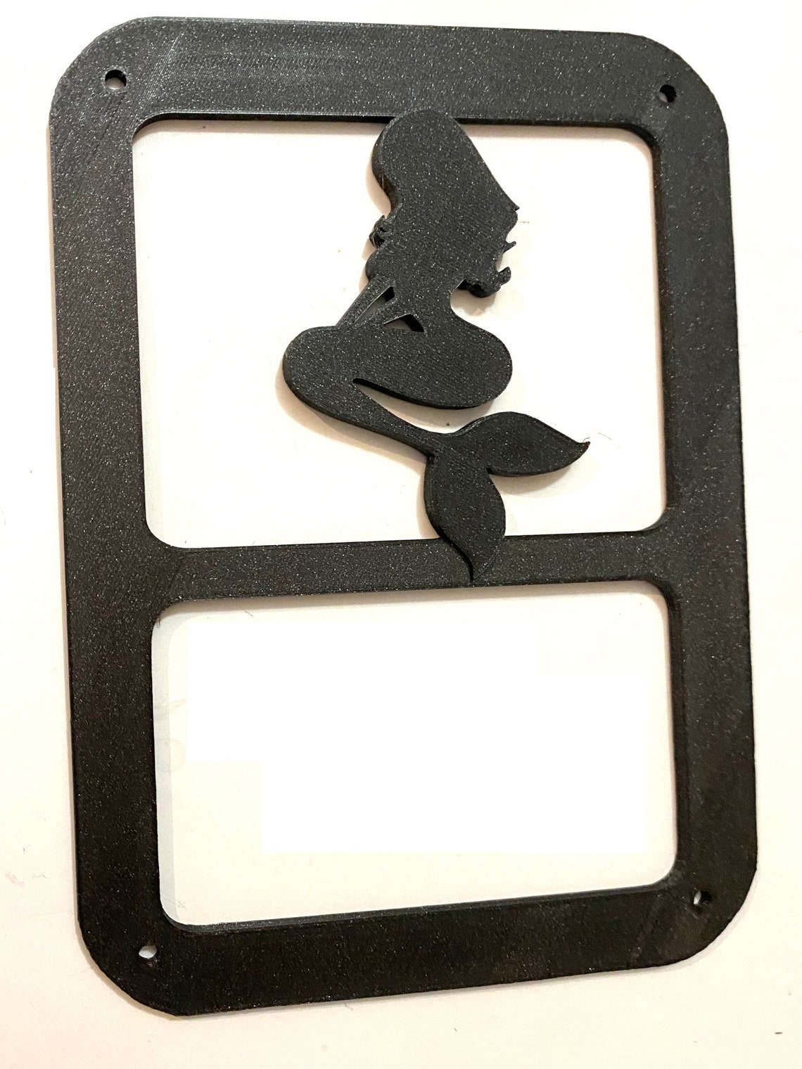 Mermaid in 3D - Black for Jeep Wrangler JK/JKU Rear Tail Light Covers ...