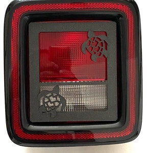 Honu Turtle Shell Group Version in 3d Black for Jeep Wrangler JK/JKU/JL ...