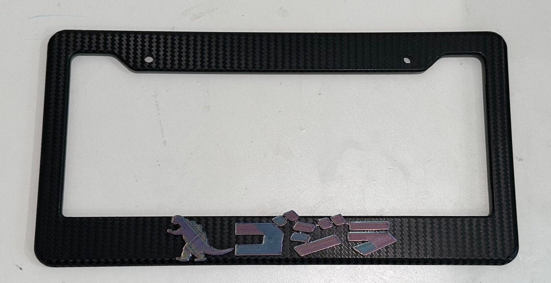 G0dzilla Super Hero Lizard Kanji With Silhouette in 3D - Carbon With ...