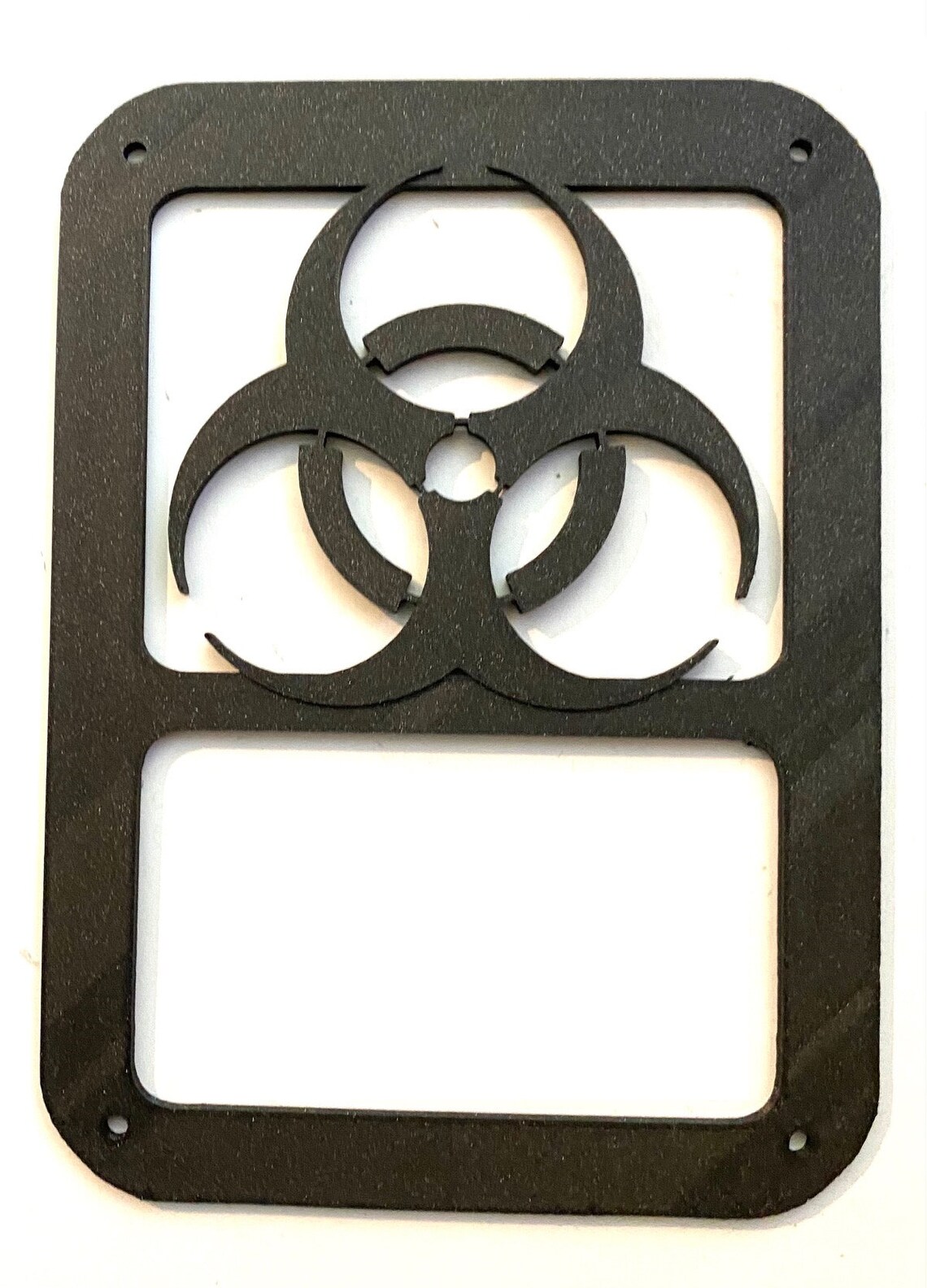 Biohazard Logo in 3D - Black for Jeep Wrangler JK/JKU Rear Tail Light ...