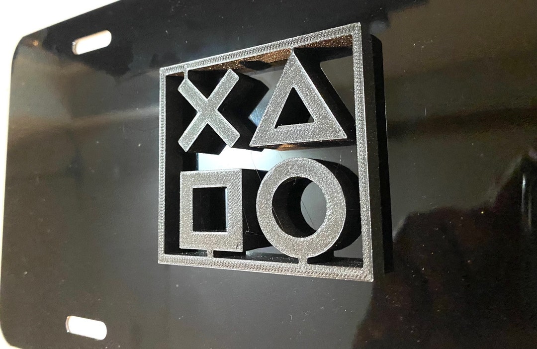 Gamer " Triangle Circle Squre X " in 3D - Automotive License Plate ...