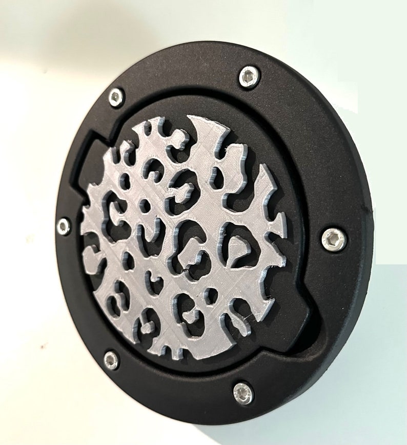 Cheetah Pattern in 3d - Black W Grey for Jeep Wrangler JK/JKU Flag Gas ...
