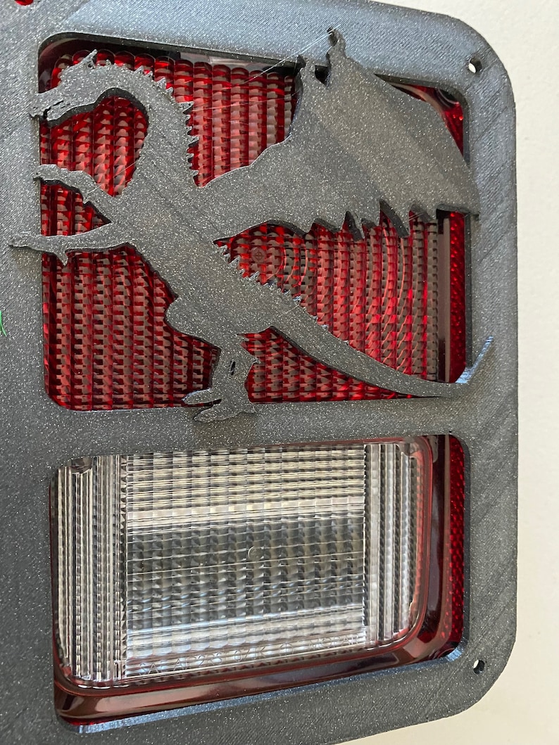 Dragon W Wings in 3D - Various Colors for Jeep Wrangler JK/JKU Rear ...