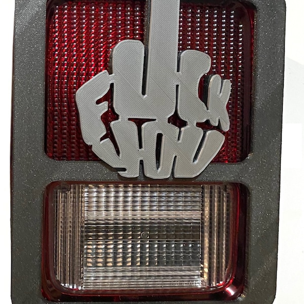 Middle Finger Tail Light Decal - Etsy