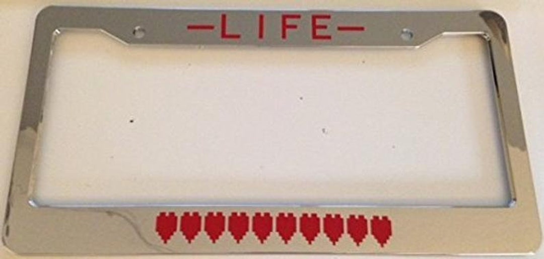 Life Meter / Power Meter / Heart Meter - Gamer Style - Chrome With Red ...