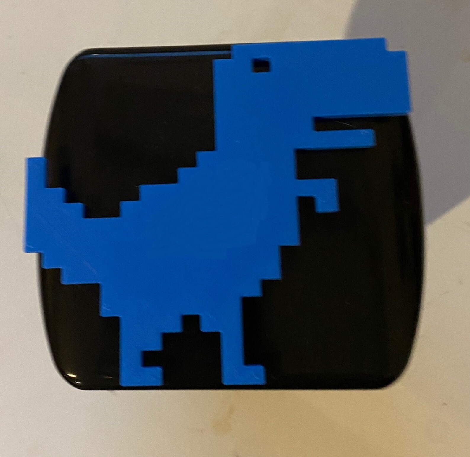 Tyrannosaurus REX T-rex 8bit in 3d - Black With Blue 2 Inch Trailer ...