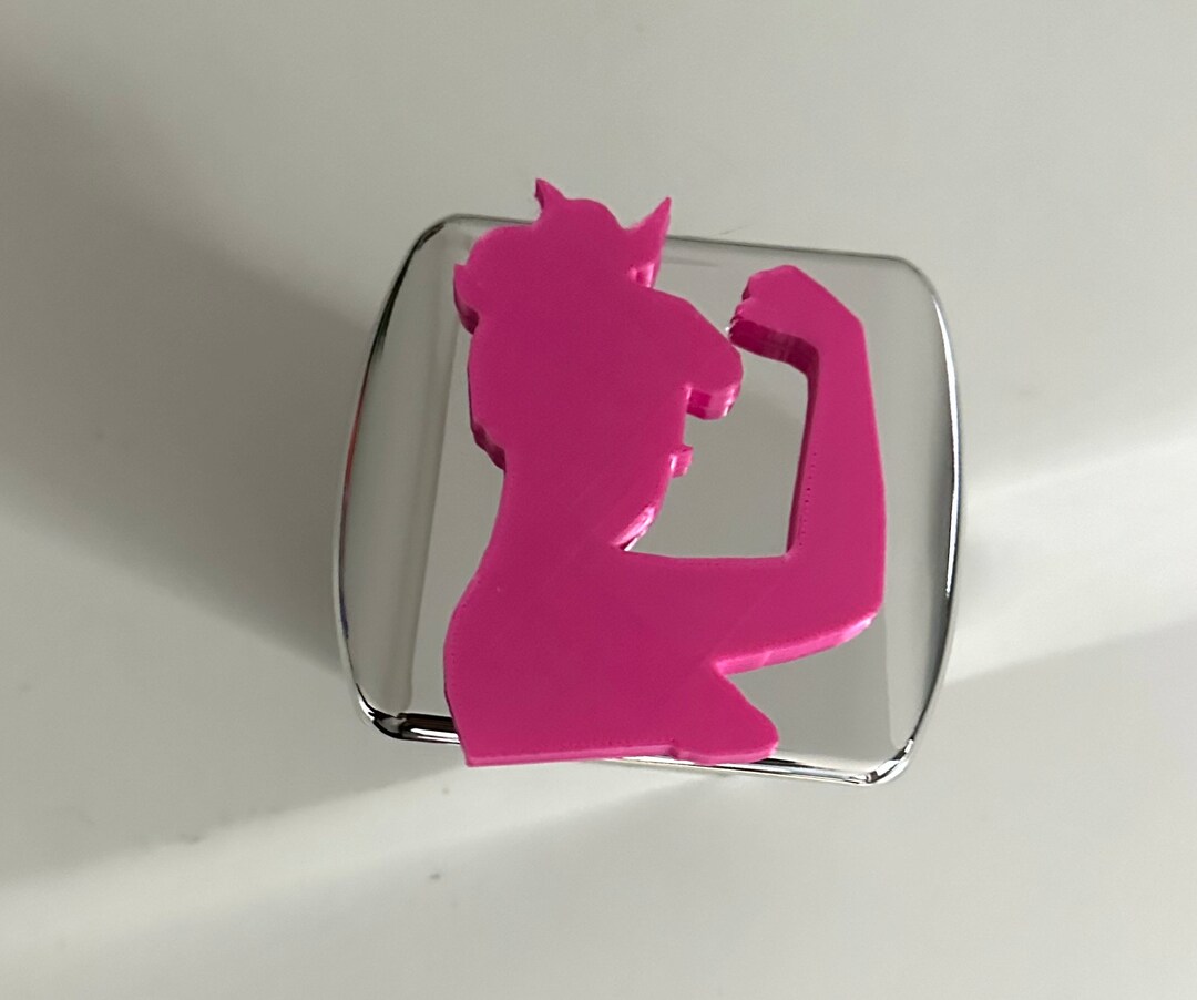 Girl Power With Muscle Flexing in 3d - Chrome W Pink 2 Inch Trailer ...
