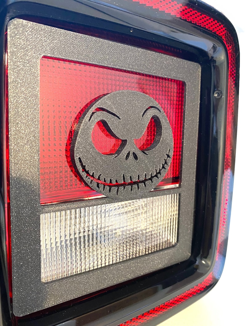 Jack Scary Face in 3D Black for Jeep Wrangler JK/JKU/JL Rear | Etsy