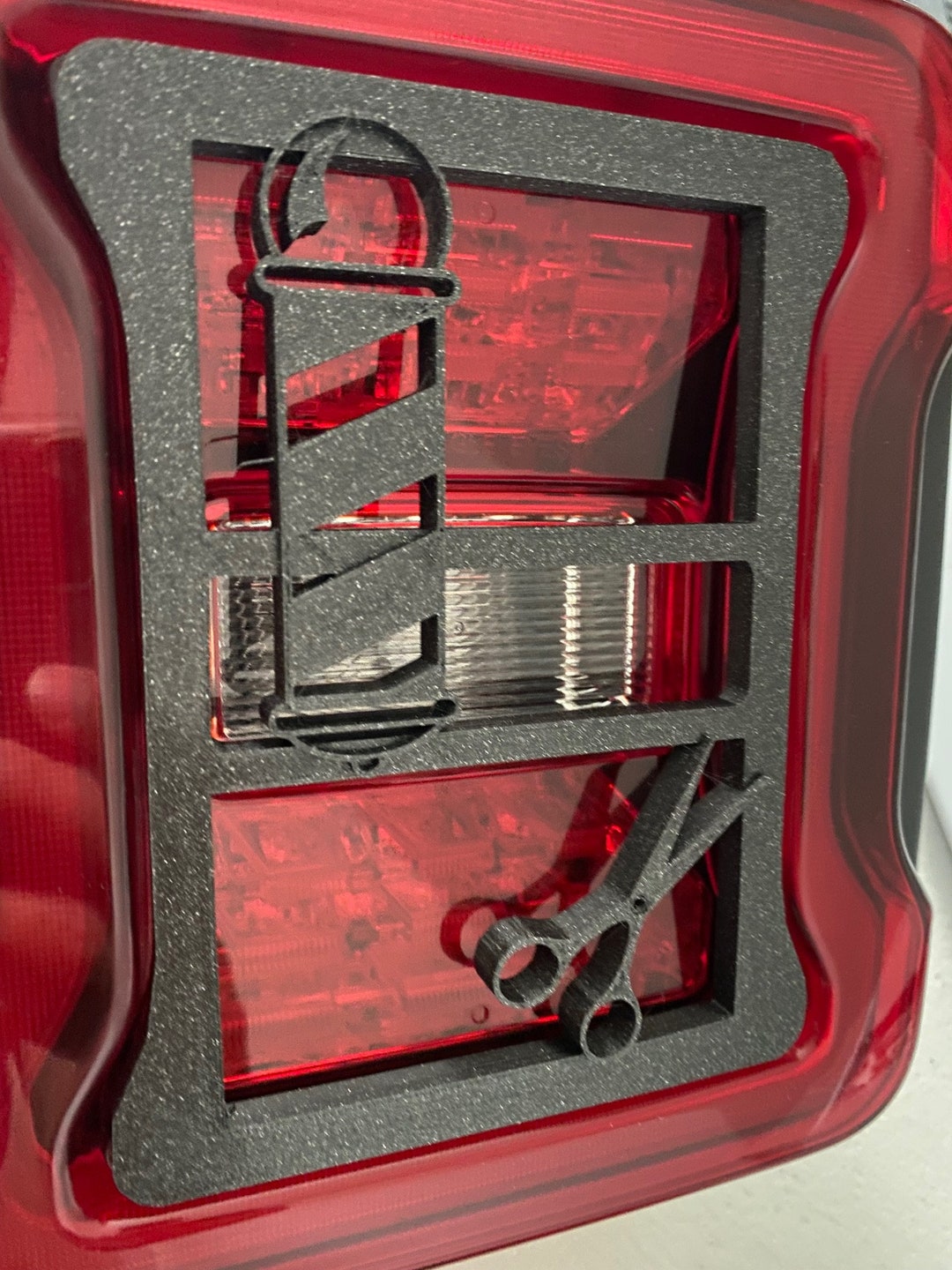 Barber Pole Stylist Scissors in 3D for Jeep Wrangler Led Version JK/JKU ...