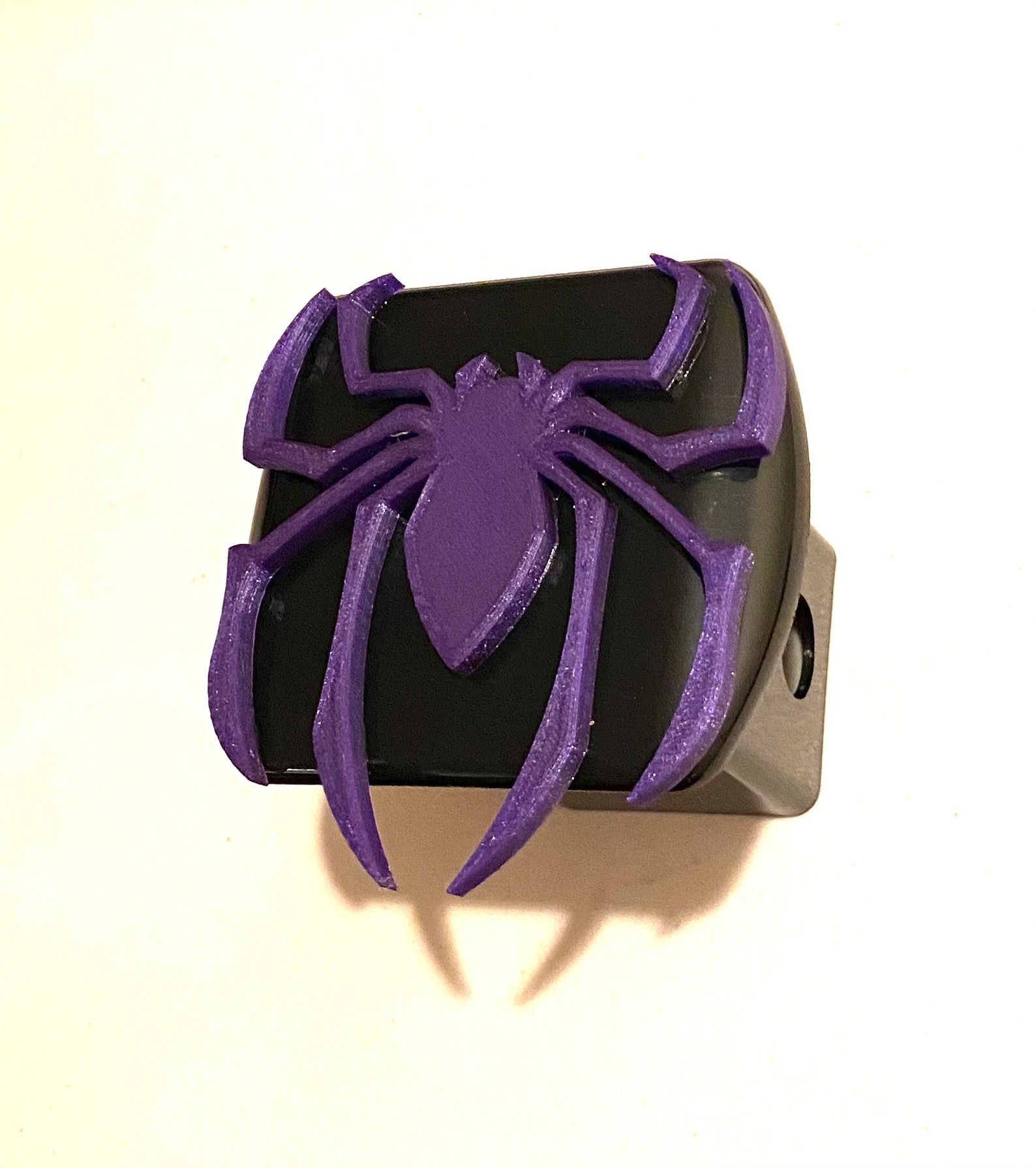 Spider in 3D - 2 Inch Trail Hitch Cover -black With Purple - Cool ...