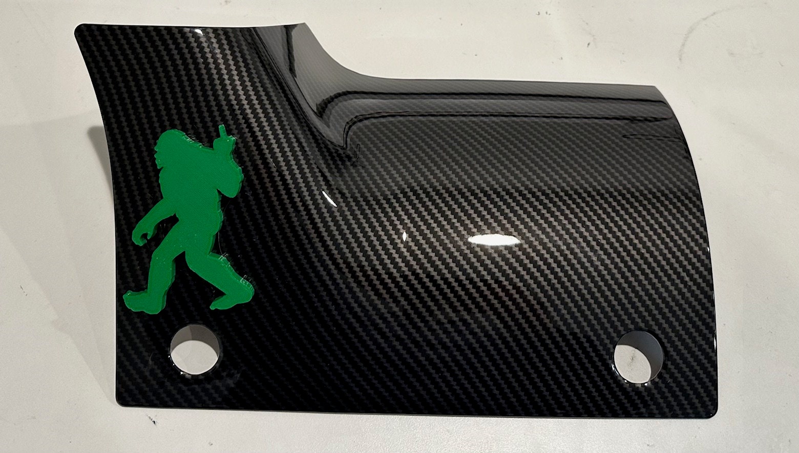 Bigfoot Middle Finger in 3D Carbon Fiber W Green for Jeep 4XE 2021-2024 ...