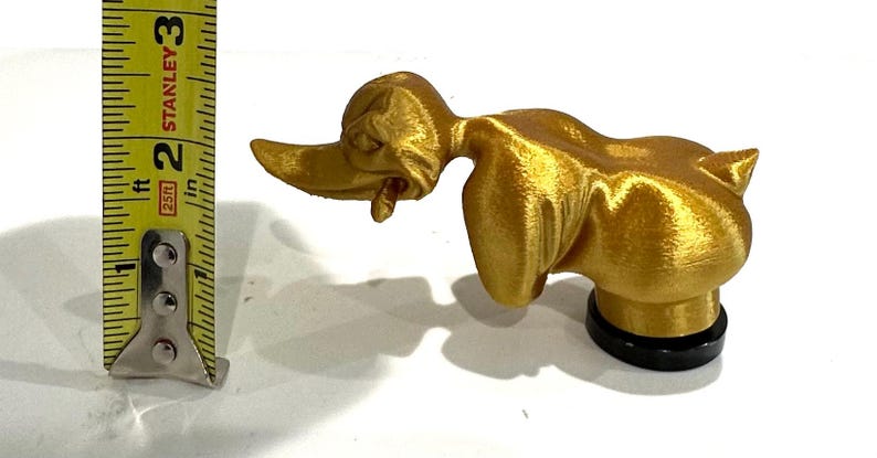 Flying Duck With Cigar Convoy in 3D Gold for Almost ANY CAR - Hood ...