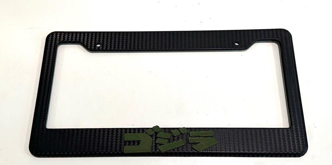 G0dzilla Super Hero Lizard Kanji in 3D - Carbon With Army Green ...