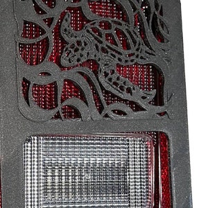Sea Turtle Swimming in 3D - Black for Jeep Wrangler JK/JKU Rear Tail ...