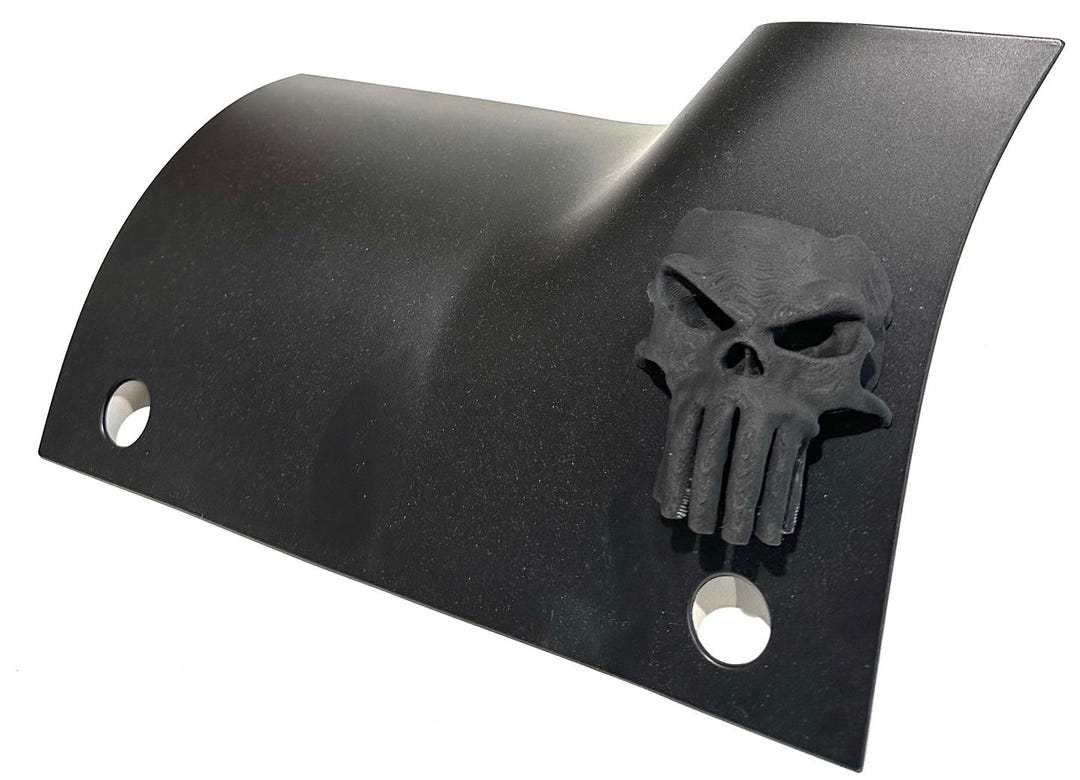 P Skull Realistic in 3d Blk W Colors for Jeep JL JLU & Jeep Gladiator ...