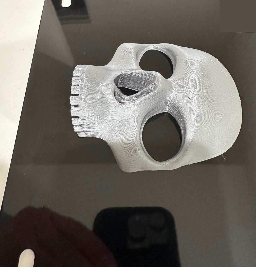 Scary Skull Head in 3D Version - License Plate INSERT Black With Grey ...