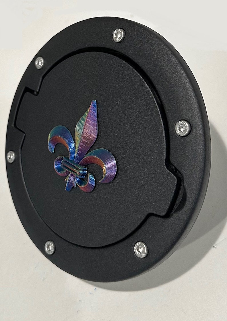 Fleur De Lis Royal Symbol in 3D Black W Various Colors for Jeep JK/JKU ...