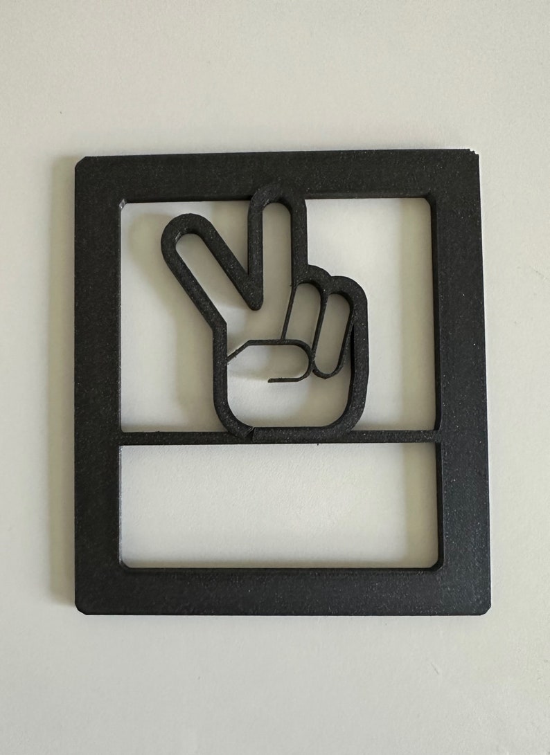 Peace Fingers Jdm Style in 3D - Black for Jeep Wrangler JK/JKU/JL Rear ...