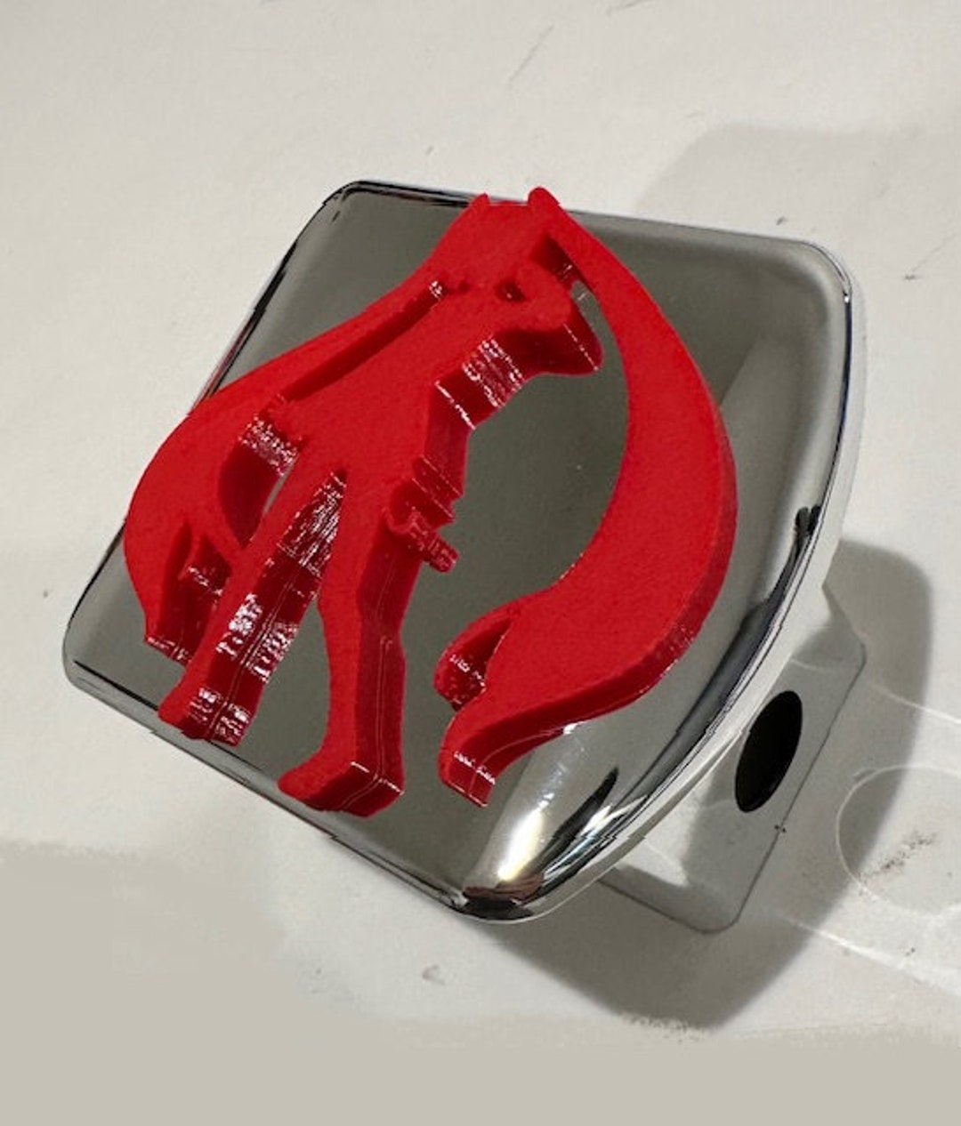 Japanese Anime Dancer in 3d - Chrome With RED 2 Inch Trailer Hitch ...