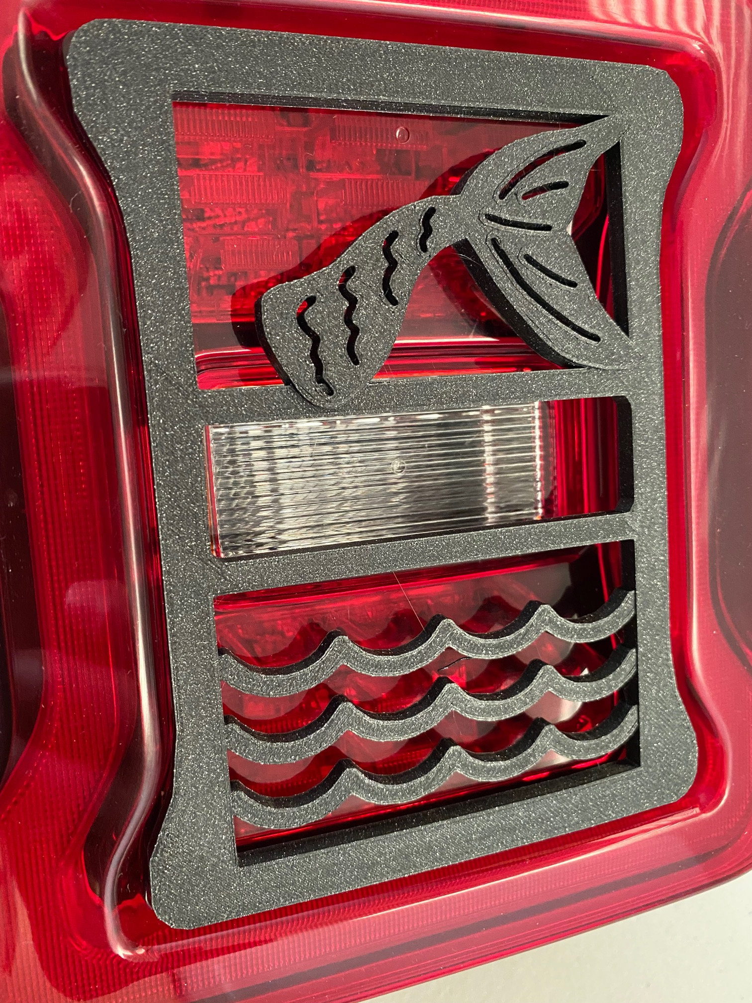 Mermaid Fins With Water in 3D for Jeep Wrangler Led Version | Etsy