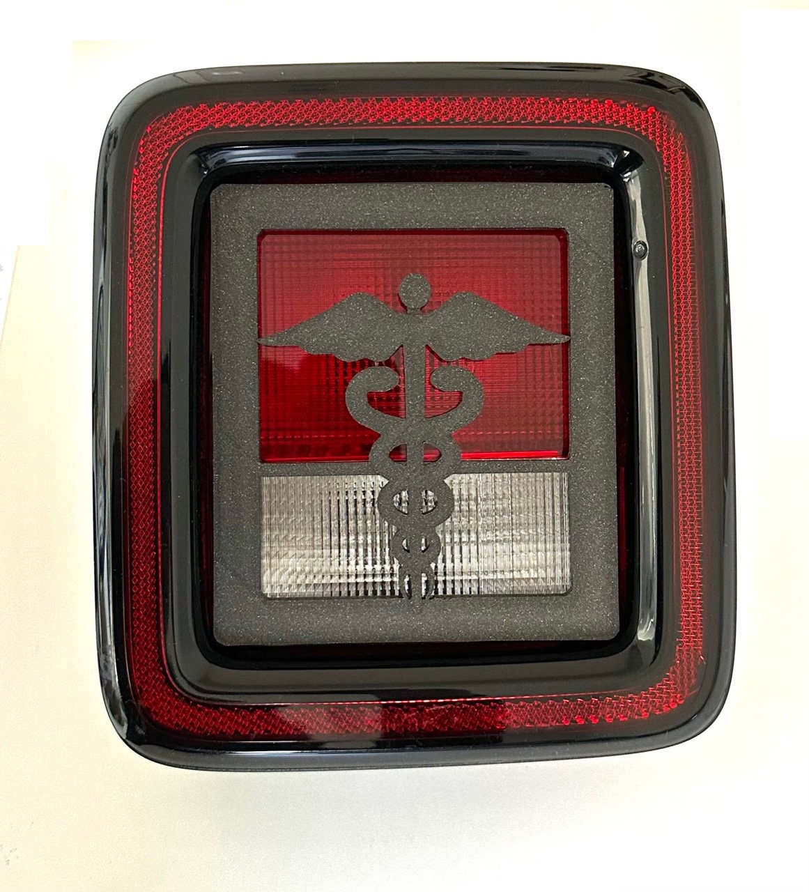 Medical Symbol Emt in 3D - Black for Jeep Wrangler JK/JKU/JL Rear Tail ...