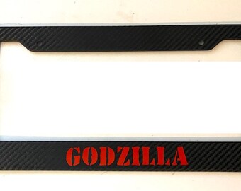 Godzilla License Plate Frame - Etsy