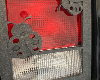 Very Cute Ladybug in 3D - Black for Jeep Wrangler JK/JKU/JL Rear Tail ...